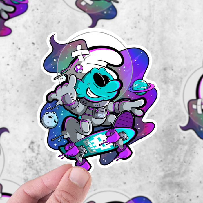 Blue Dwarf Sticker - Enox